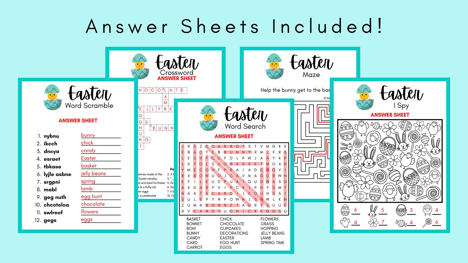 Easter Activity Pack, Easter Activities for Kids, Kids Printable ...