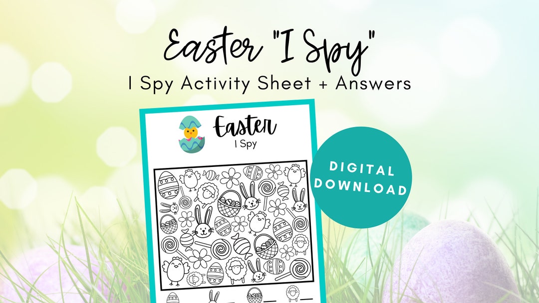 Easter I Spy, Easter Activity, Seek and Find, Kids Printable Activities ...
