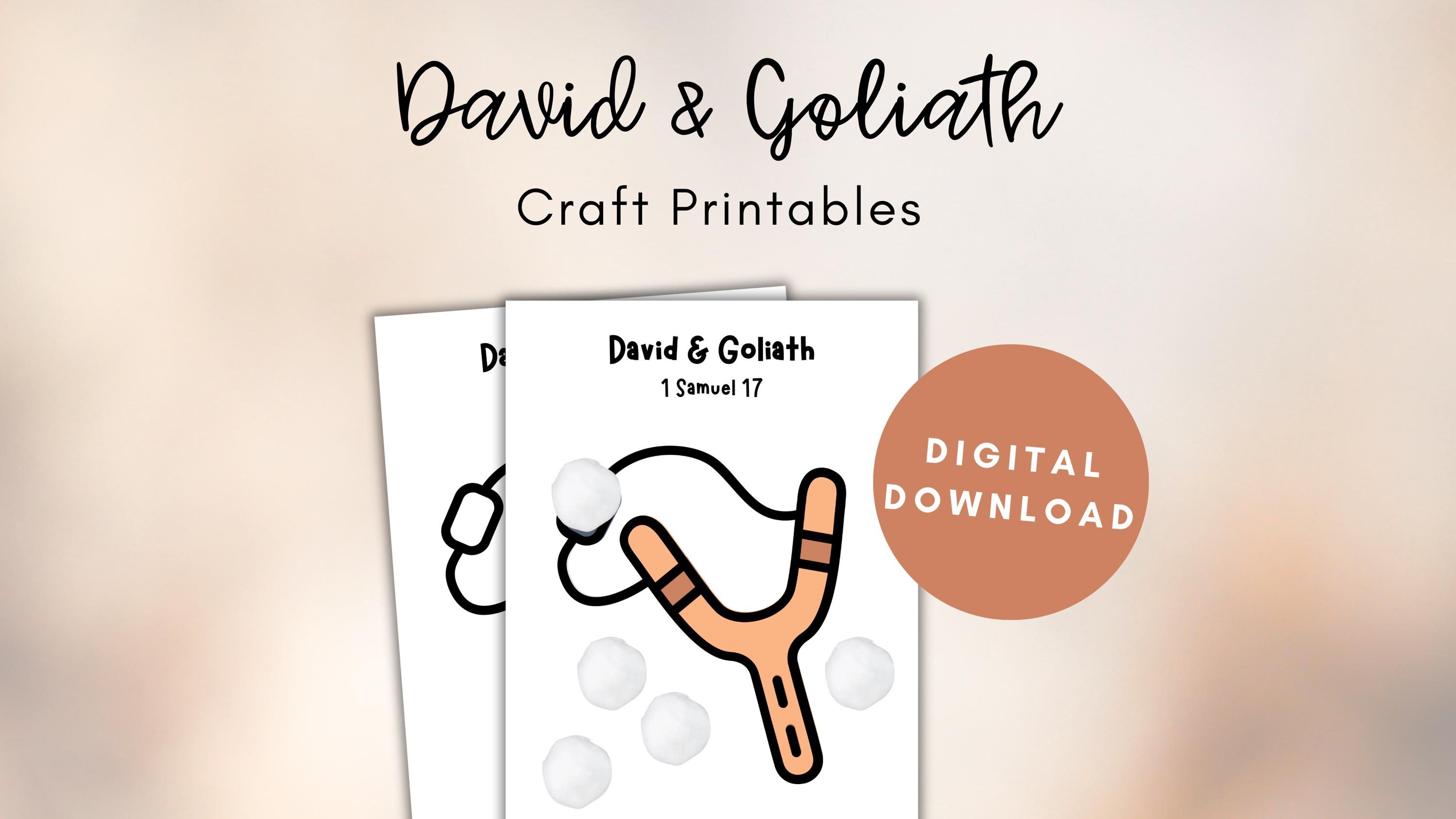 David and Goliath Crafts, David and Goliath Printables, David and ...