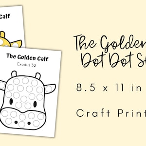 The Golden Calf Craft, Dot Marker Page, Do A Dot Printable, Dot Art ...
