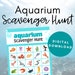 Aquarium Scavenger Hunt, Scavenger Hunt Kids, Ocean Worksheets, Field ...