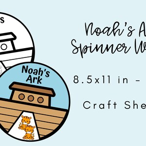 Noah's Ark Craft, Spinner Wheel Craft, Christian Crafts, Crafts for ...