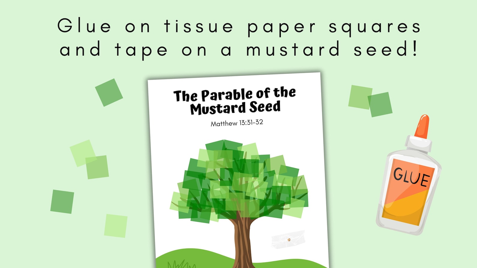Parable of the Mustard Seed Craft, Sunday School Craft Printable ...