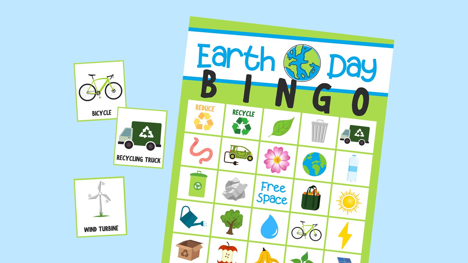 Earth Day Bingo Bingo Cards Printable Bingo Game Bingo Game - Etsy