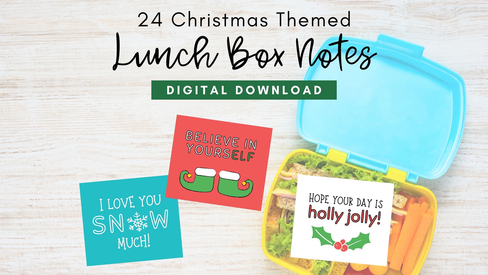 Christmas Lunch Box Notes, Lunch Box Jokes, Printable, Lunch Box Notes ...