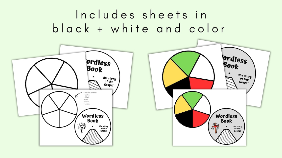 Wordless Book Craft, Spinner Wheel Craft, Colors of Salvation ...