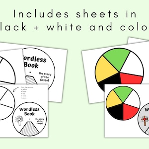 Wordless Book Craft, Spinner Wheel Craft, Colors of Salvation ...