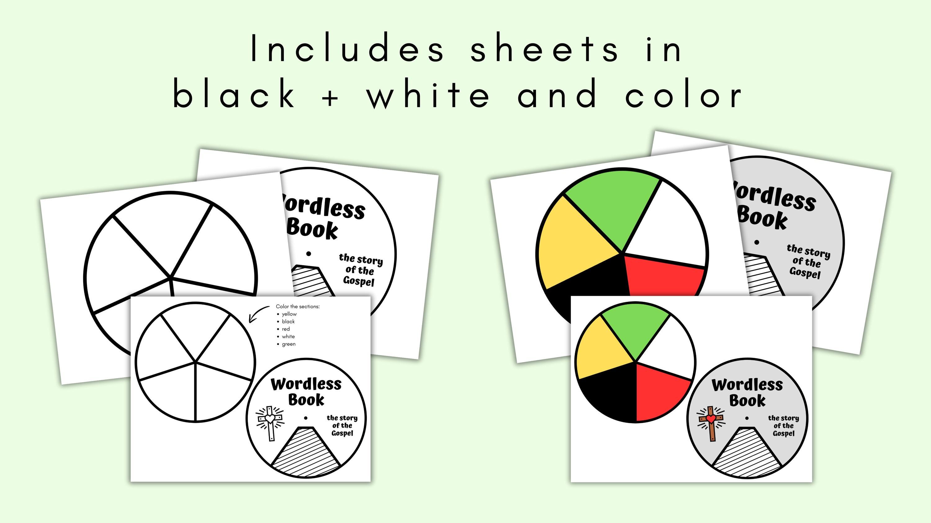 Wordless Book Craft, Spinner Wheel Craft, Colors of Salvation ...