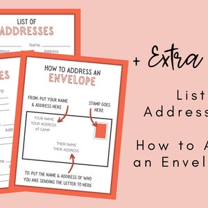 Letter From Camp, Football, Camp Letters Fill in Blank, Summer Camp ...