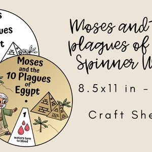 10 Plagues of Egypt, Spinner Wheel Craft, Christian Crafts, Crafts for ...