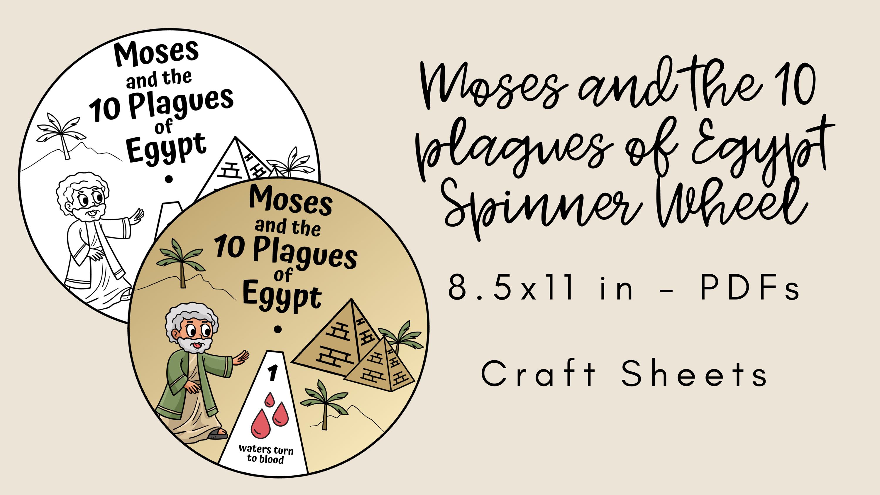 10 Plagues of Egypt, Spinner Wheel Craft, Christian Crafts, Crafts for ...