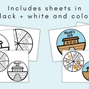 Noah's Ark Craft, Spinner Wheel Craft, Christian Crafts, Crafts for ...