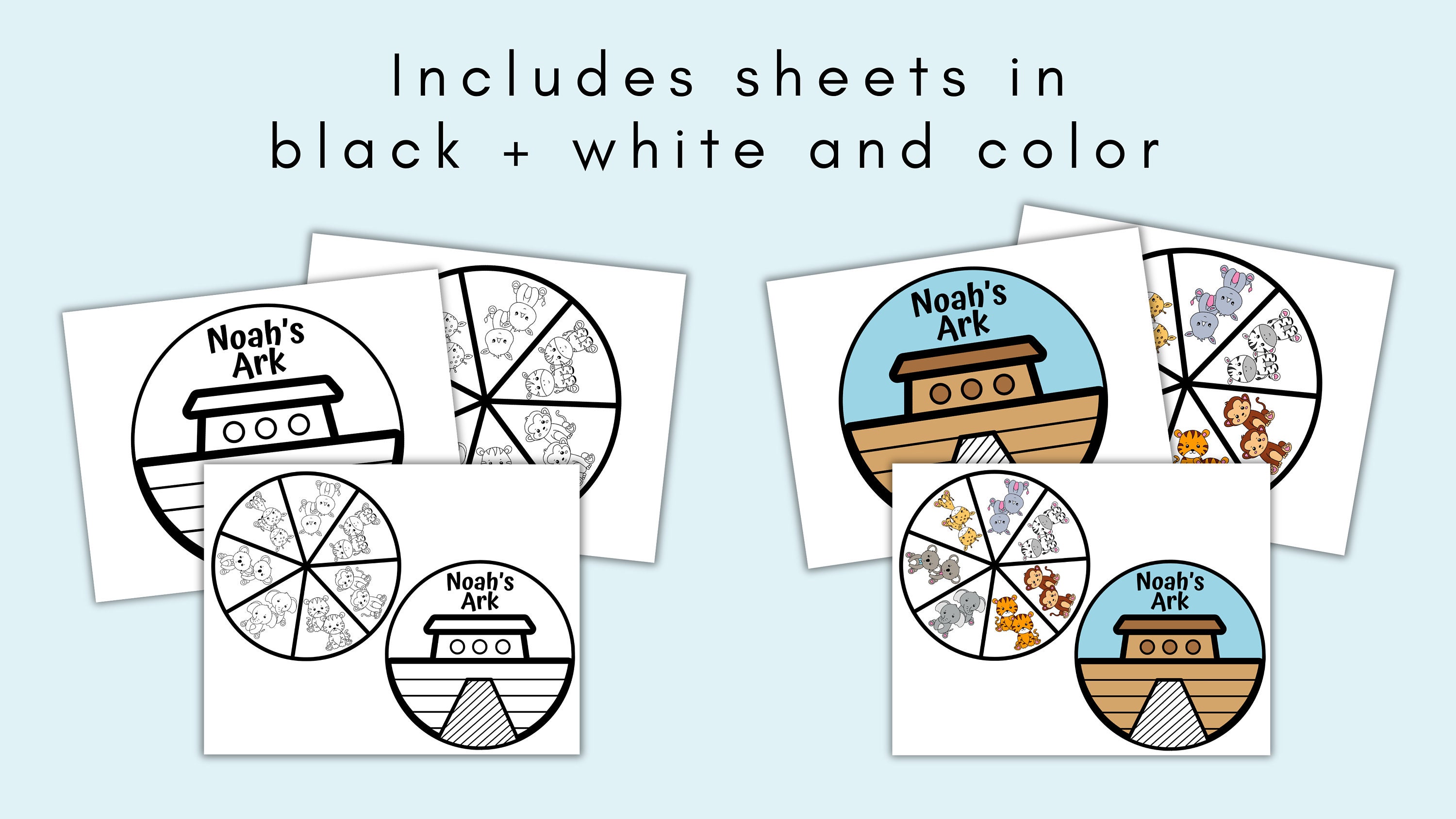 Noah's Ark Craft, Spinner Wheel Craft, Christian Crafts, Crafts for ...