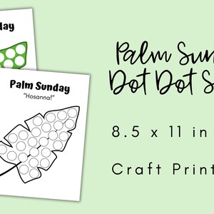 Palm Sunday Crafts, Dot Marker Coloring, Do A Dot, Sunday School Craft ...