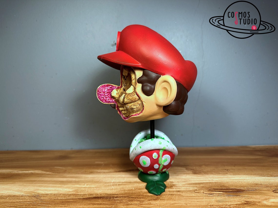 Zombie Mario Tabletop Figure Super Mario Bros Figure - Etsy