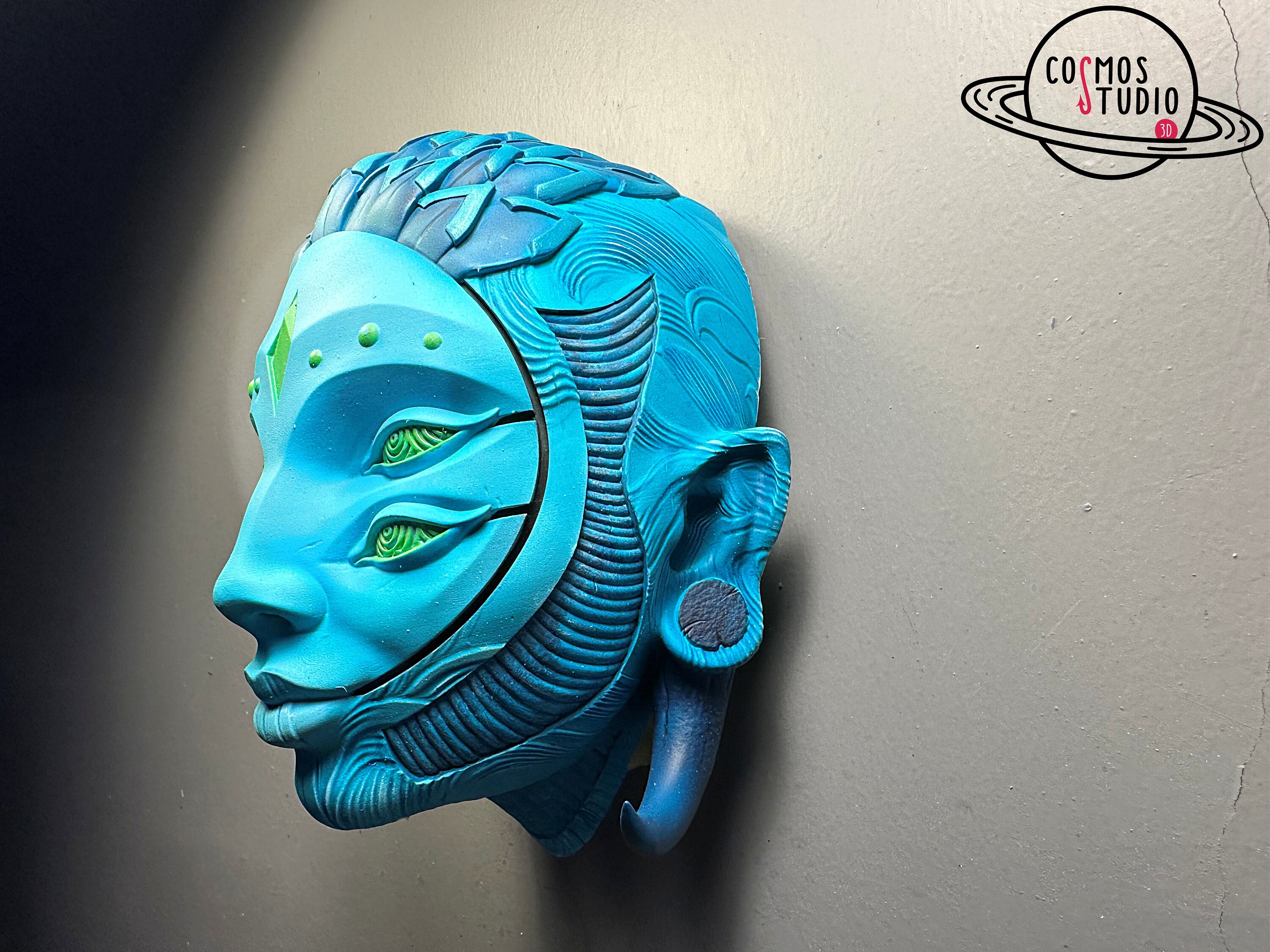 Aqua Arlequín Mask Oni Mask Hannya Mask Aqua Mask Wall - Etsy