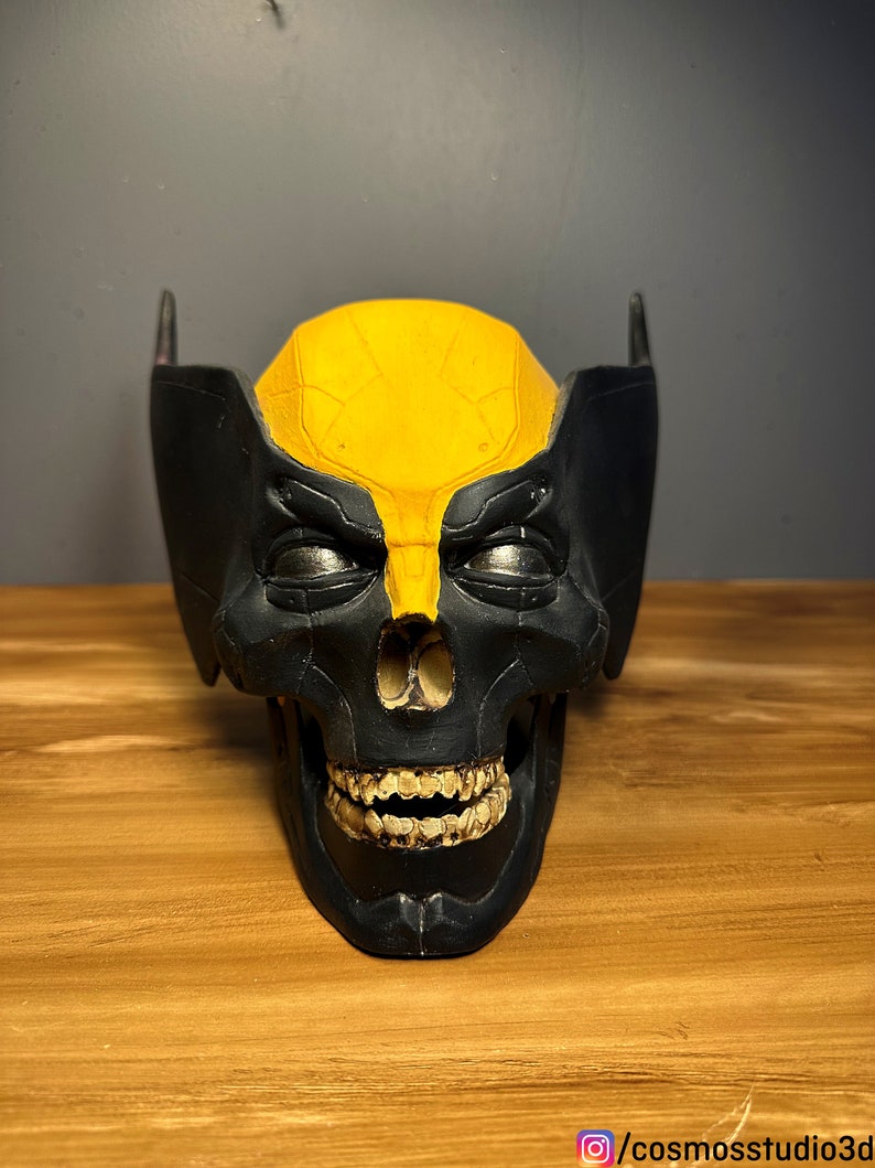 Wolverine Skull Marvel Comics James Logan Howlett - Etsy