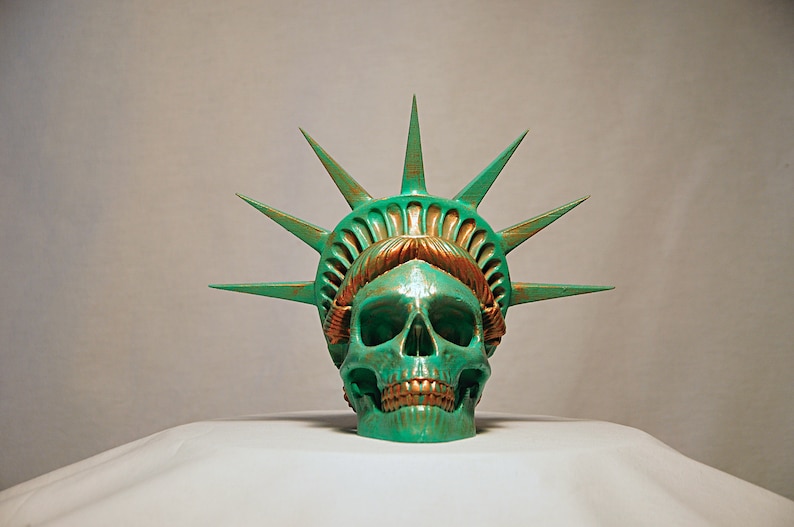 Liberty Skull 3d Print - Etsy