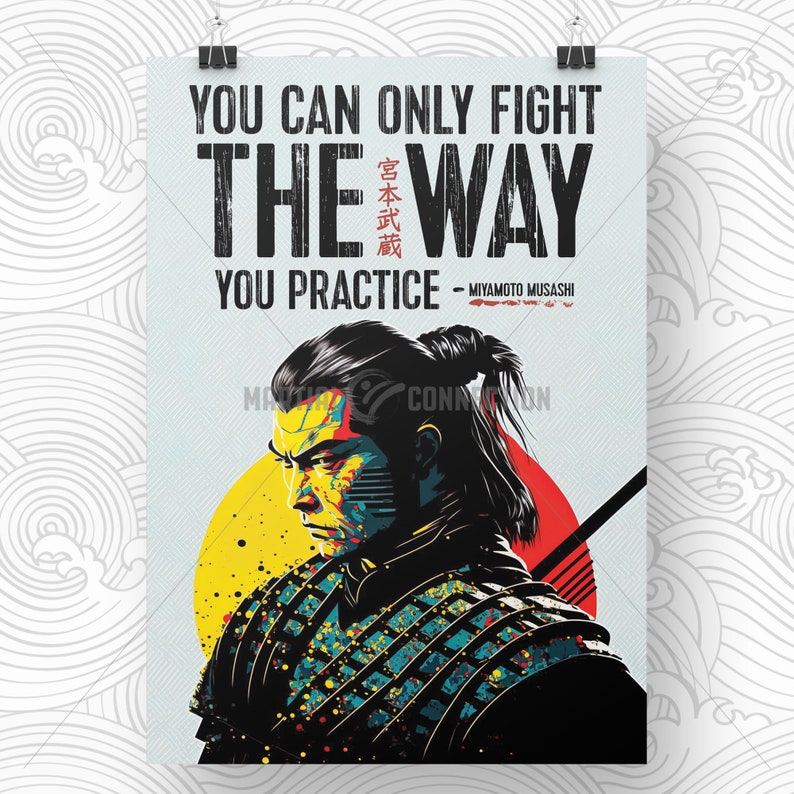 Miyamoto Musashi Poster | Japan Art Poster | Samurai Art | Sensei Gift ...