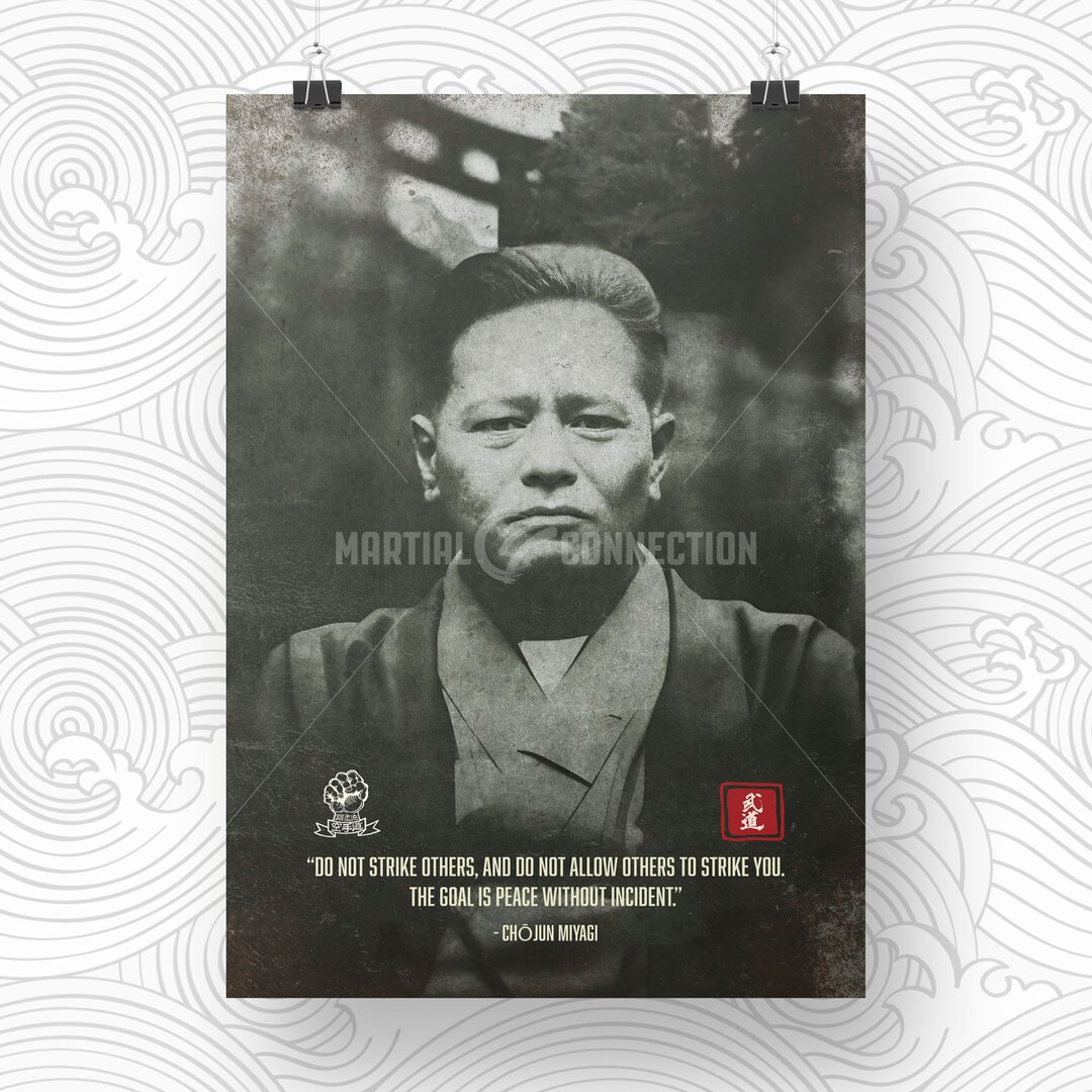 Chojun Miyagi Poster - Karate Poster - Goju-ryu - Art Poster - Sensei ...
