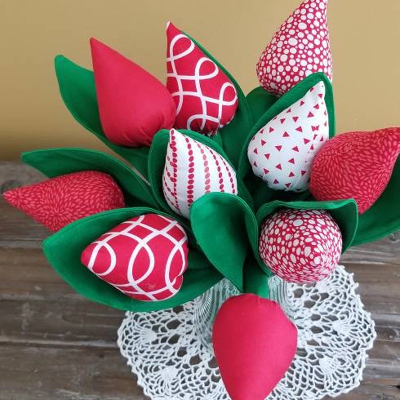 Fabric Tulips - Etsy