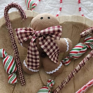 Primitive Gingerbread Men Cookies Christmas Ornaments, Bowl Filler ...