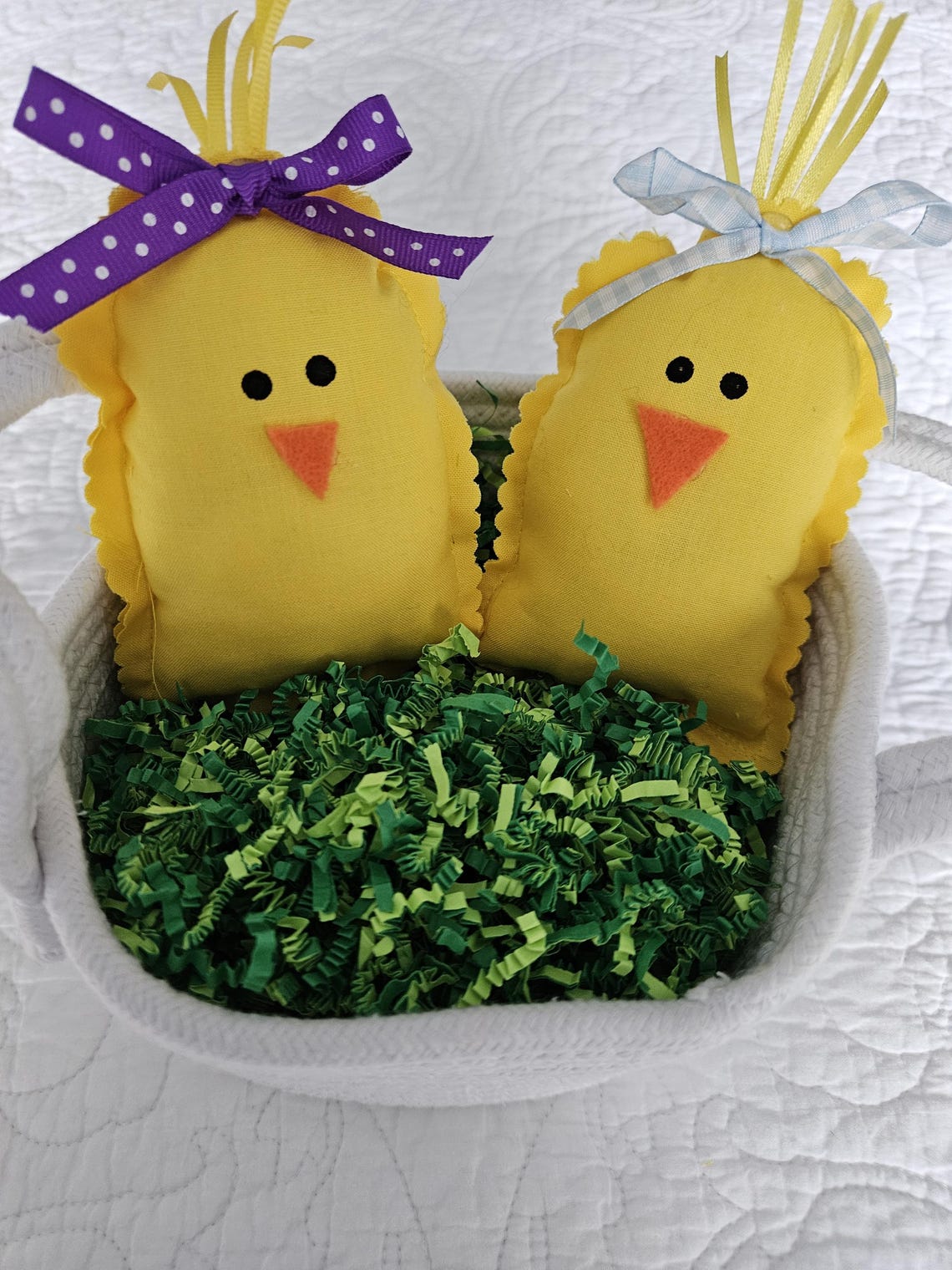 Fabric Stuffed Chicks, Easter Decor, Farmhouse Decor, Easter Chick ...