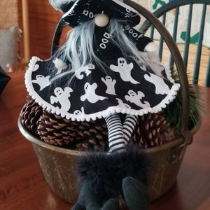 Halloween Gnome BOO Ghost Gnome Shelf Sitter Gnome Mantle - Etsy