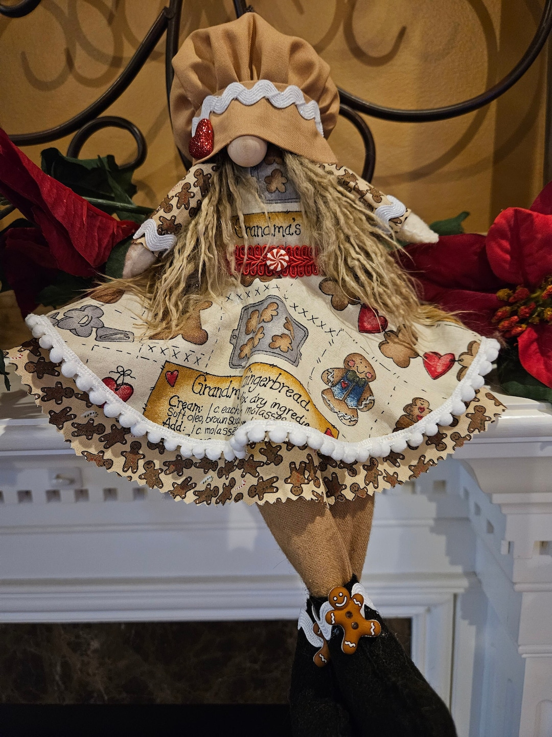 Grandma's Gingerbread Cookie Gnome, Christmas Gnome, Holiday Gnome ...