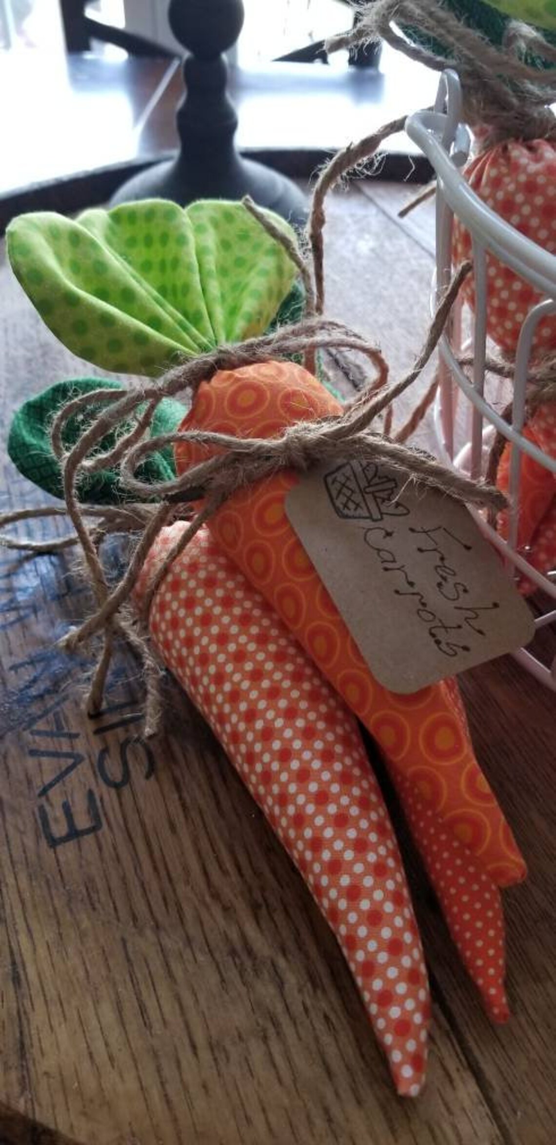 Handmade Farmhouse Stuffed Fabric Carrot Bundle Set of 3 - Etsy