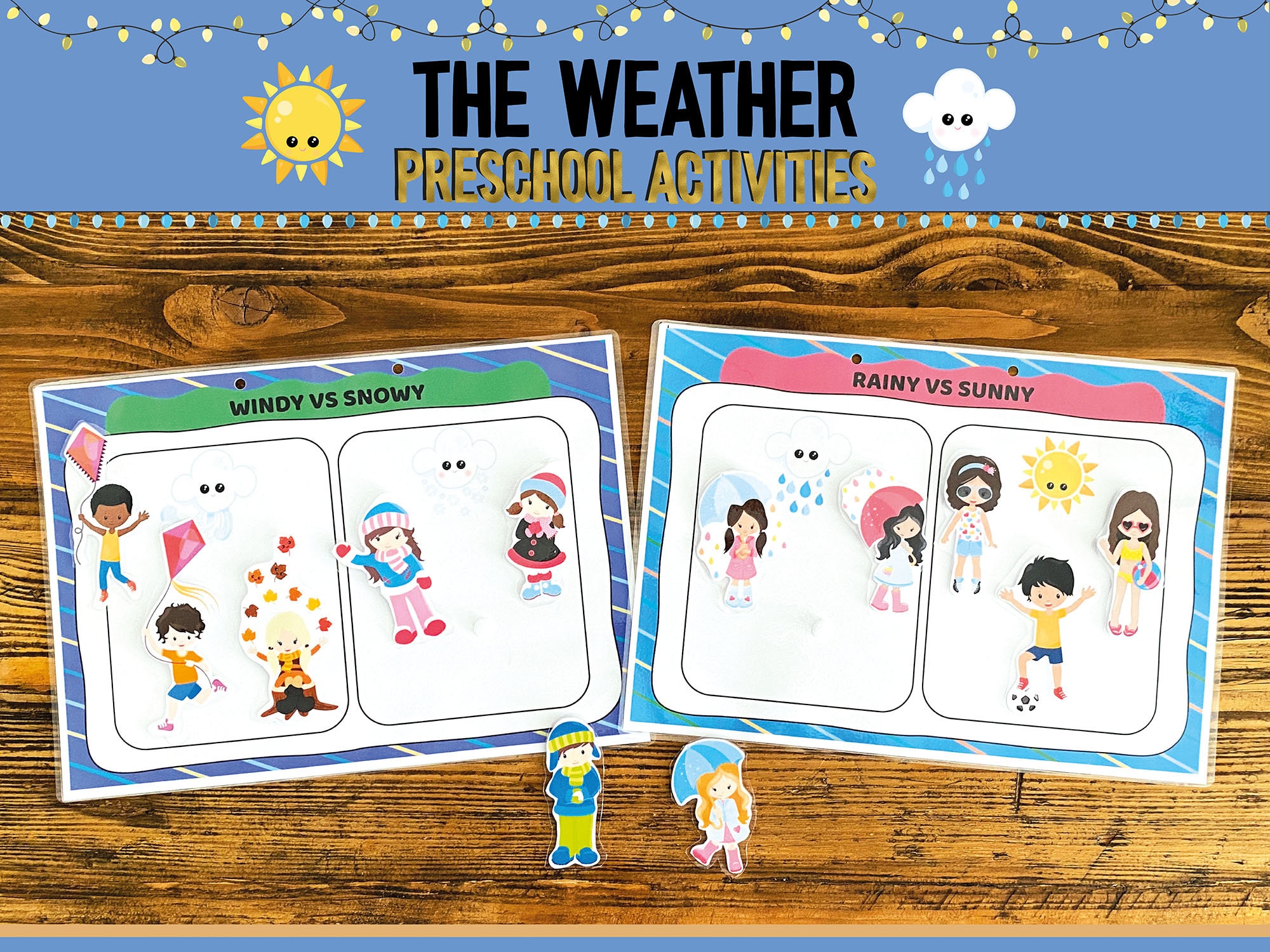 Weather Toddler Activities, Weather Busy Bider, Toddler Busy Book ...