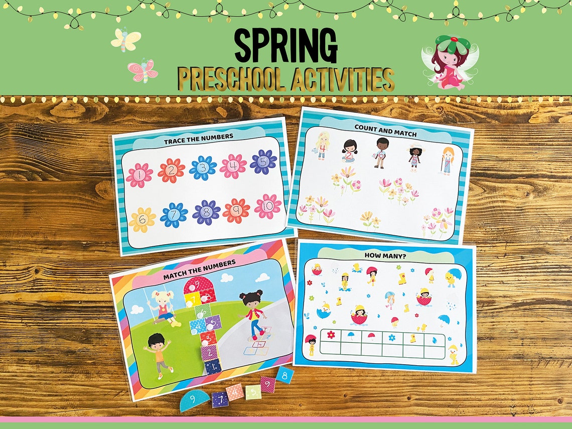 Toddler Busy Book Printable Toddler Busy Book Spring Toddler - Etsy