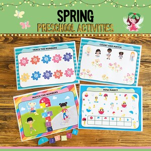 Toddler Busy Book, Printable Toddler Busy Book, Spring Toddler Busy ...