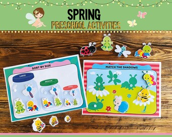 Toddler Spring Printable Busy Book / Insects Activity - Etsy
