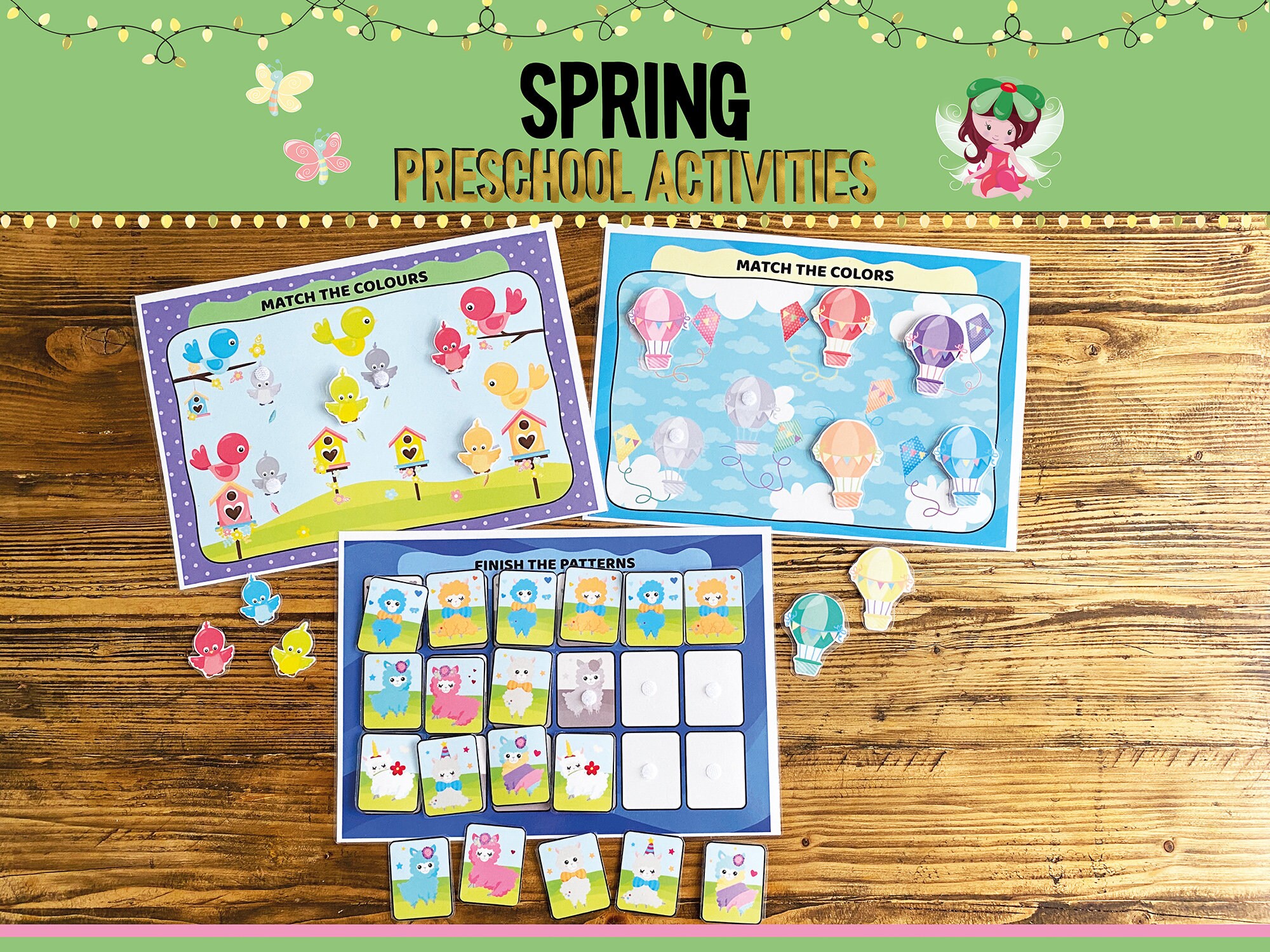 Toddler Busy Book Printable Toddler Busy Book Spring Toddler - Etsy