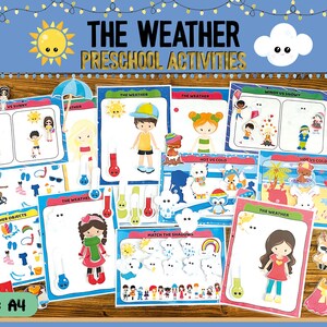 Weather Toddler Activities, Weather Busy Bider, Toddler Busy Book ...
