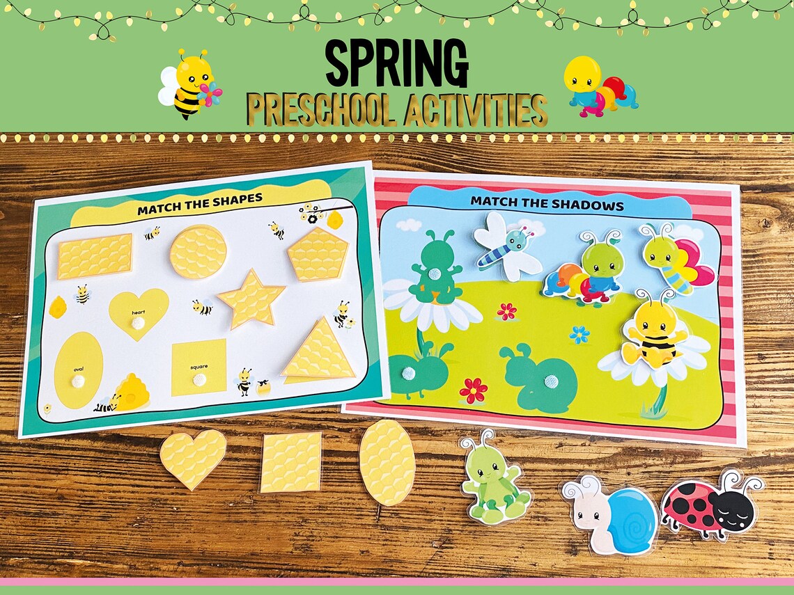 Toddler Busy Book Printable Toddler Busy Book Spring Toddler - Etsy