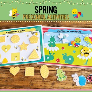 Toddler Busy Book, Printable Toddler Busy Book, Spring Toddler Busy ...