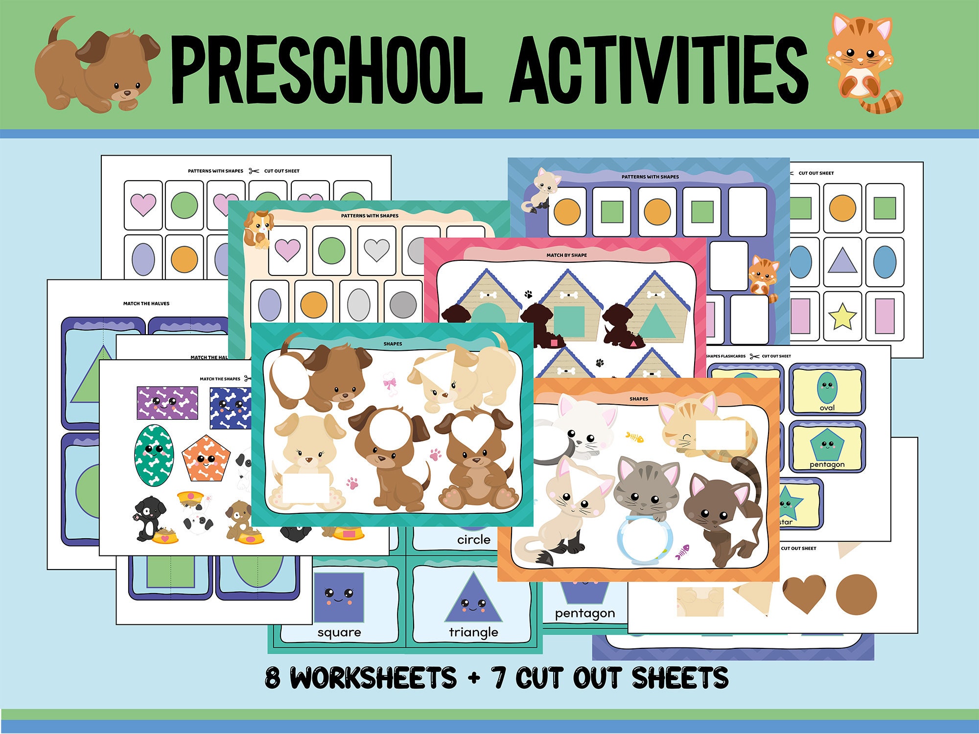 Shapes Printable, Toddler Busy Book, Shapes Matching, Toddler Busy ...