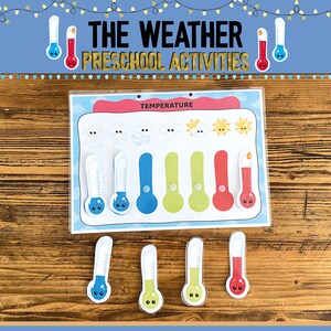 Weather Toddler Activities, Weather Busy Bider, Toddler Busy Book ...