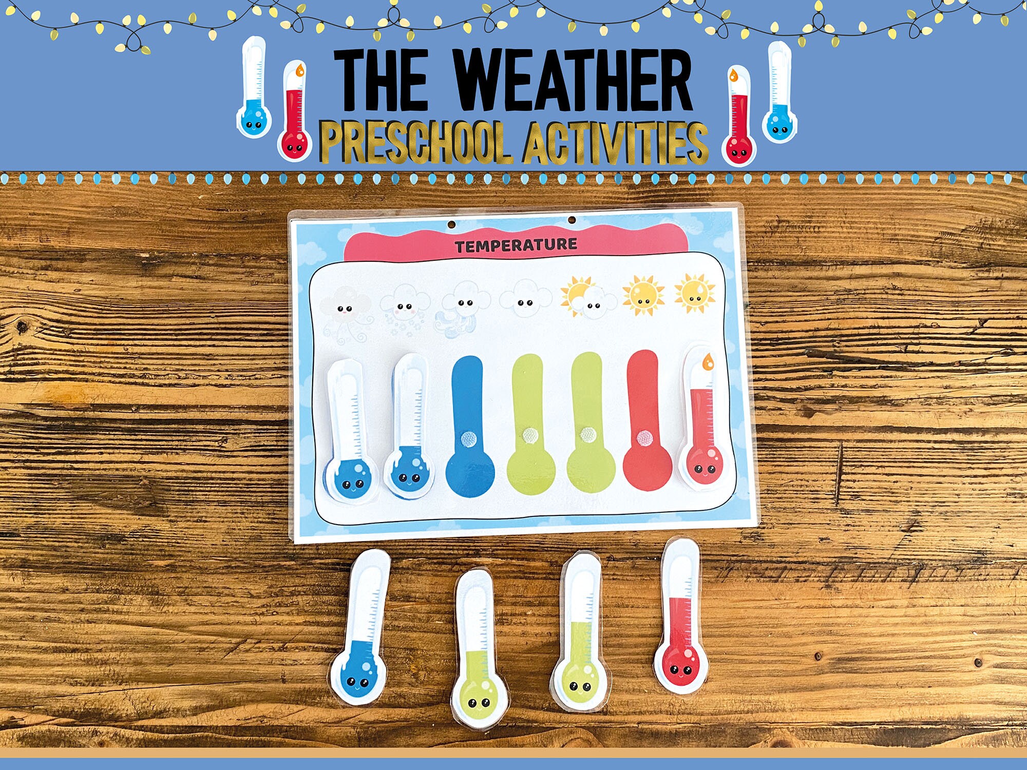 Weather Toddler Activities, Weather Busy Bider, Toddler Busy Book ...
