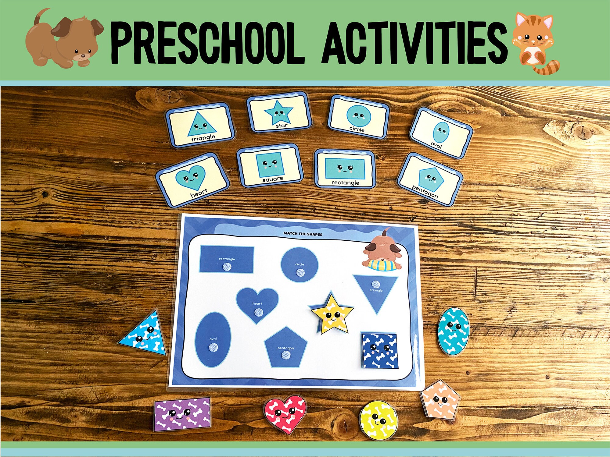 Shapes Printable, Toddler Busy Book, Shapes Matching, Toddler Busy ...