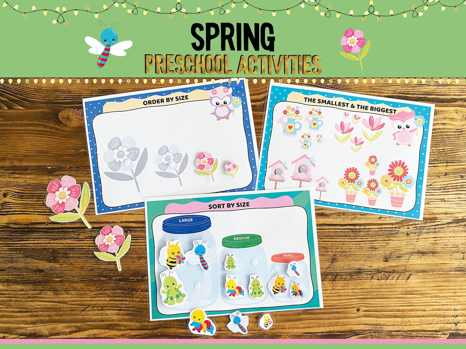 Toddler Busy Book Printable Toddler Busy Book Spring Toddler - Etsy