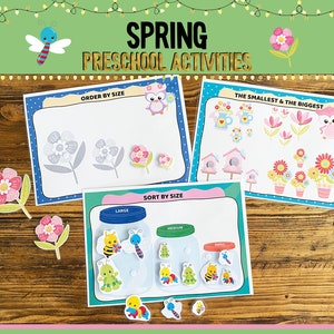 Toddler Busy Book, Printable Toddler Busy Book, Spring Toddler Busy ...