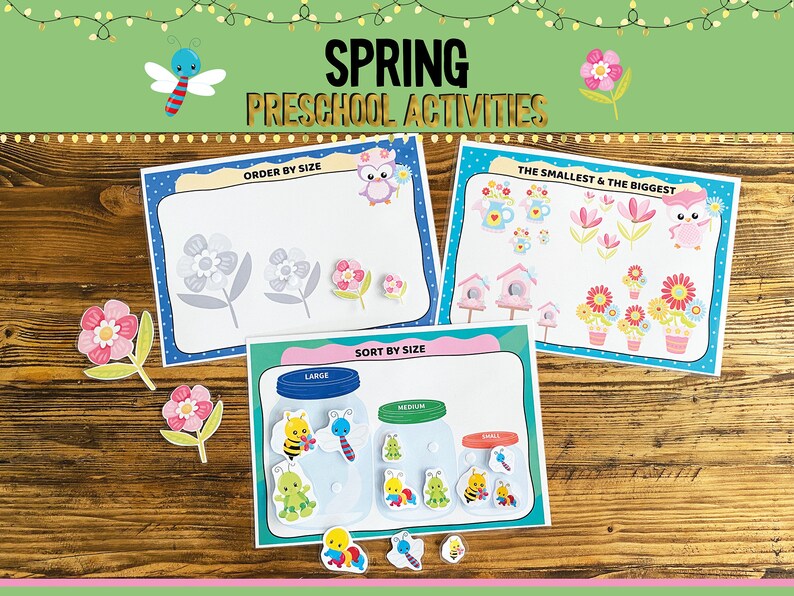 Toddler Busy Book Printable Toddler Busy Book Spring Toddler - Etsy