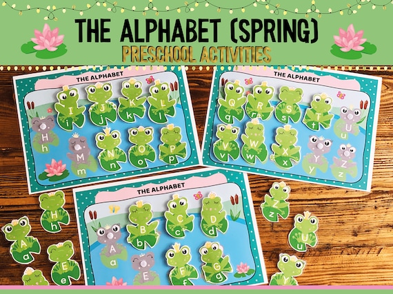 The Alphabet Printable Toddler Busy Book Spring Binder | Etsy