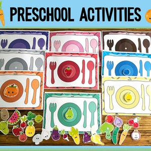 Fruit and Vegetable Printable, Toddler Busy Book, Learning Binder ...