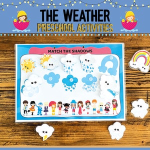 Weather Toddler Activities, Weather Busy Bider, Toddler Busy Book ...