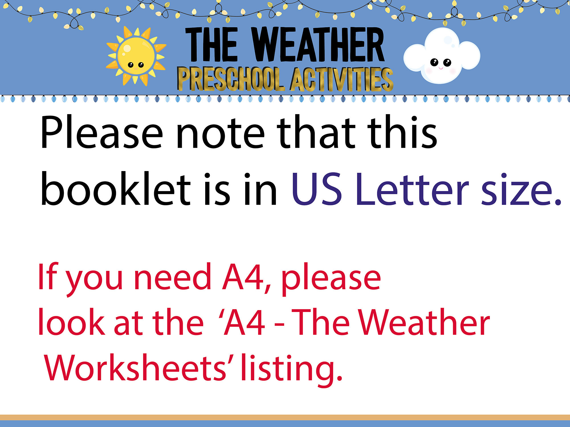 The Weather Worksheets, Weather Printable, Toddler Busy Book, Preschool ...