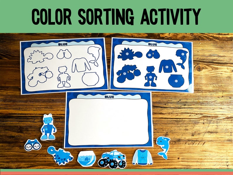 Color Sorting Matching Activity, Toddler Busy Book, Colour Sorting ...